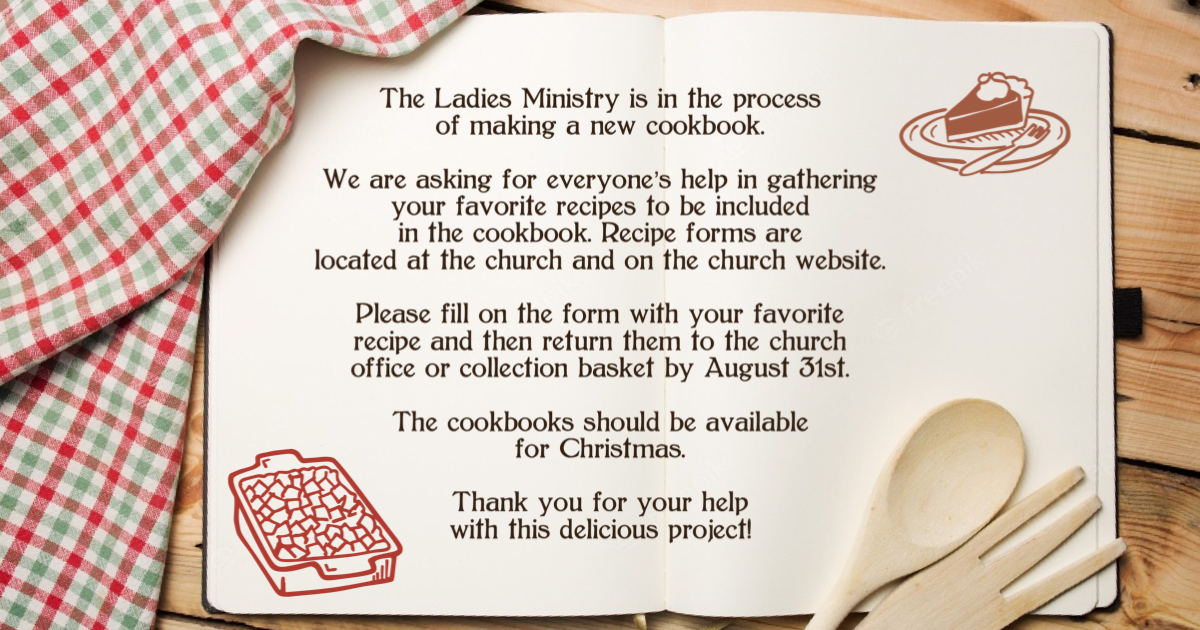 Ladies Ministry Recipe Book – Summerfield Baptist Church